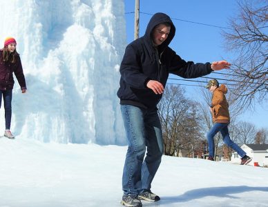 Sliding around the ice tree | News, Sports, Jobs - The Alpena News